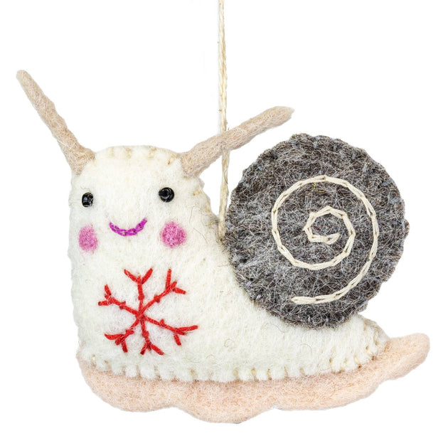 Snowflake Snail Ornament – The Red Owl