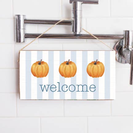 Preppy Pumpkins Welcome Twine Hanging Sign – The Red Owl