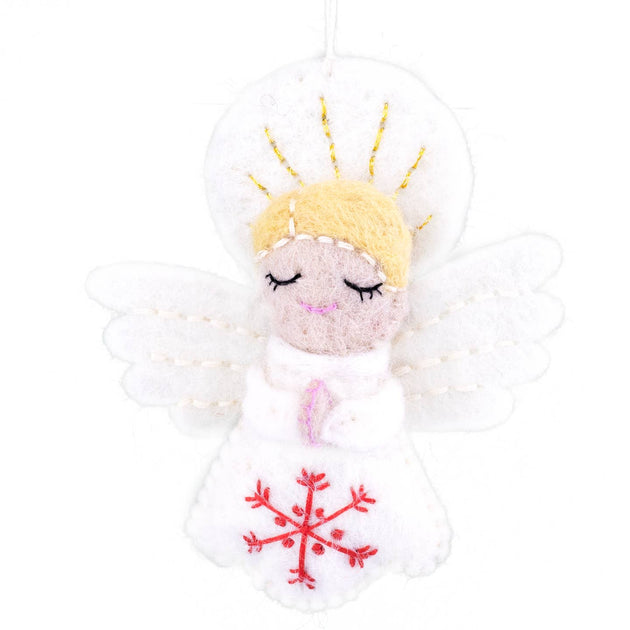 Snowflake Angel Ornament – The Red Owl