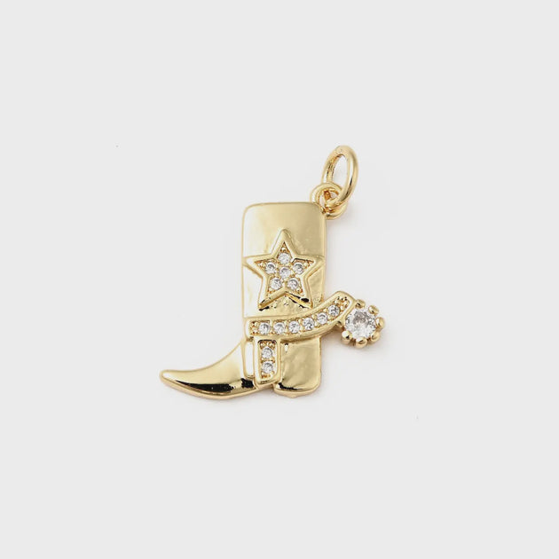 Cowgirl Boot Charm – The Red Owl