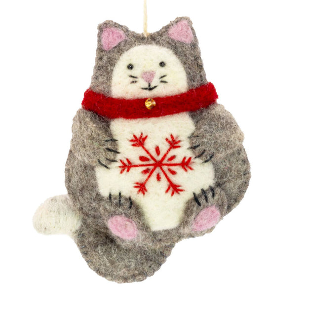 Snowflake Kitty Ornament – The Red Owl
