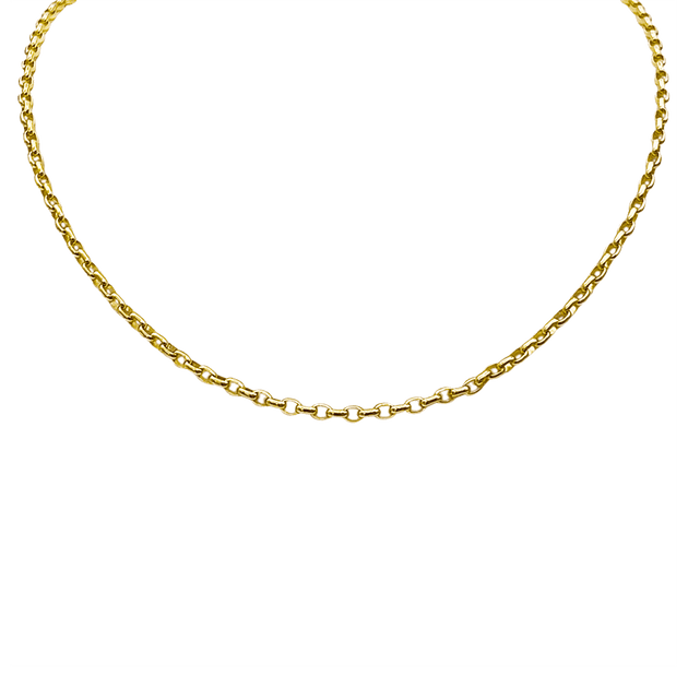 Lola Signature Rolo Chain 3mm Necklace - Gold – The Red Owl